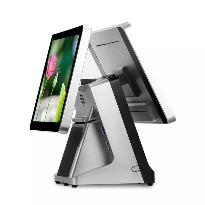POS products supplier_ALL IN ONE POS 15+15inch Windows Dual Screen All ...